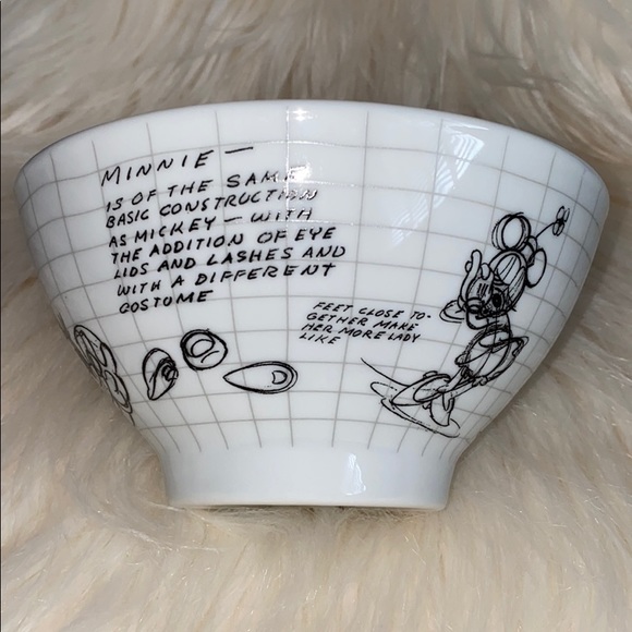 Disney | Dining | Disney Sketchbook Drawing Minnie Mouse Bowl | Poshmark